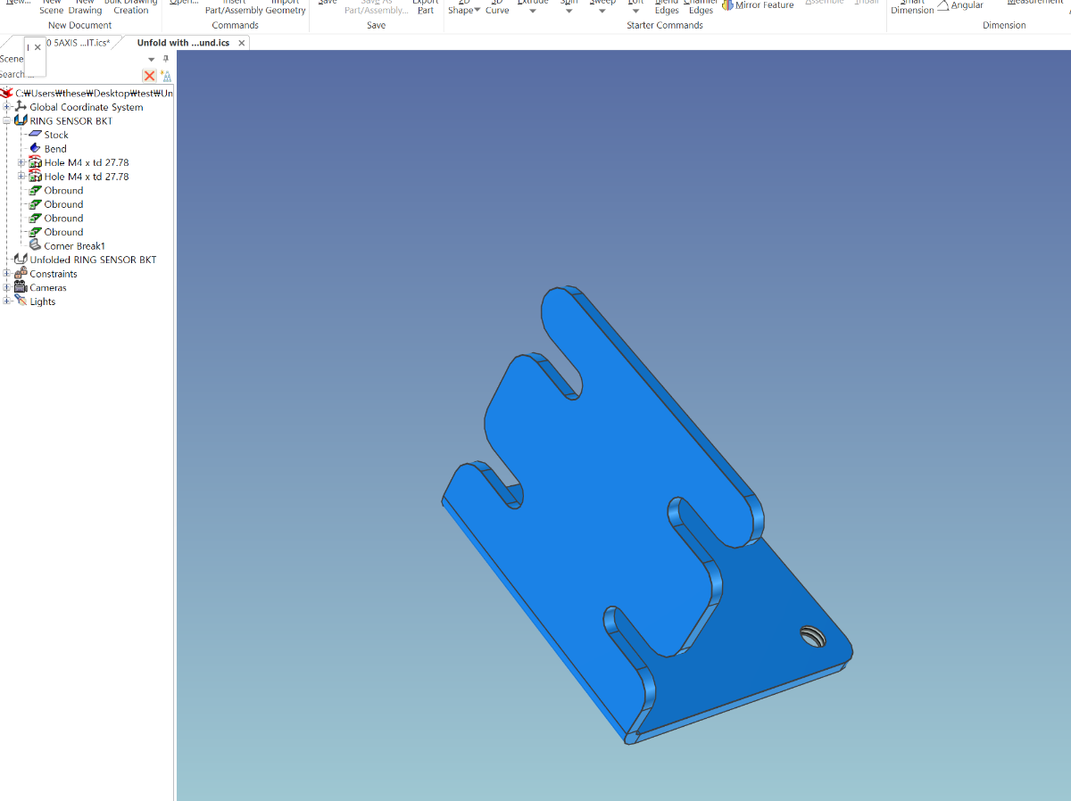 Corner break Unfold Obround - General Discussion - IronCAD Community