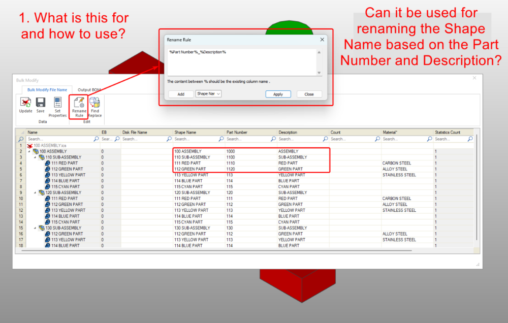 Bulk Modify - Rename Rule - What is this for and how to use? - General ...